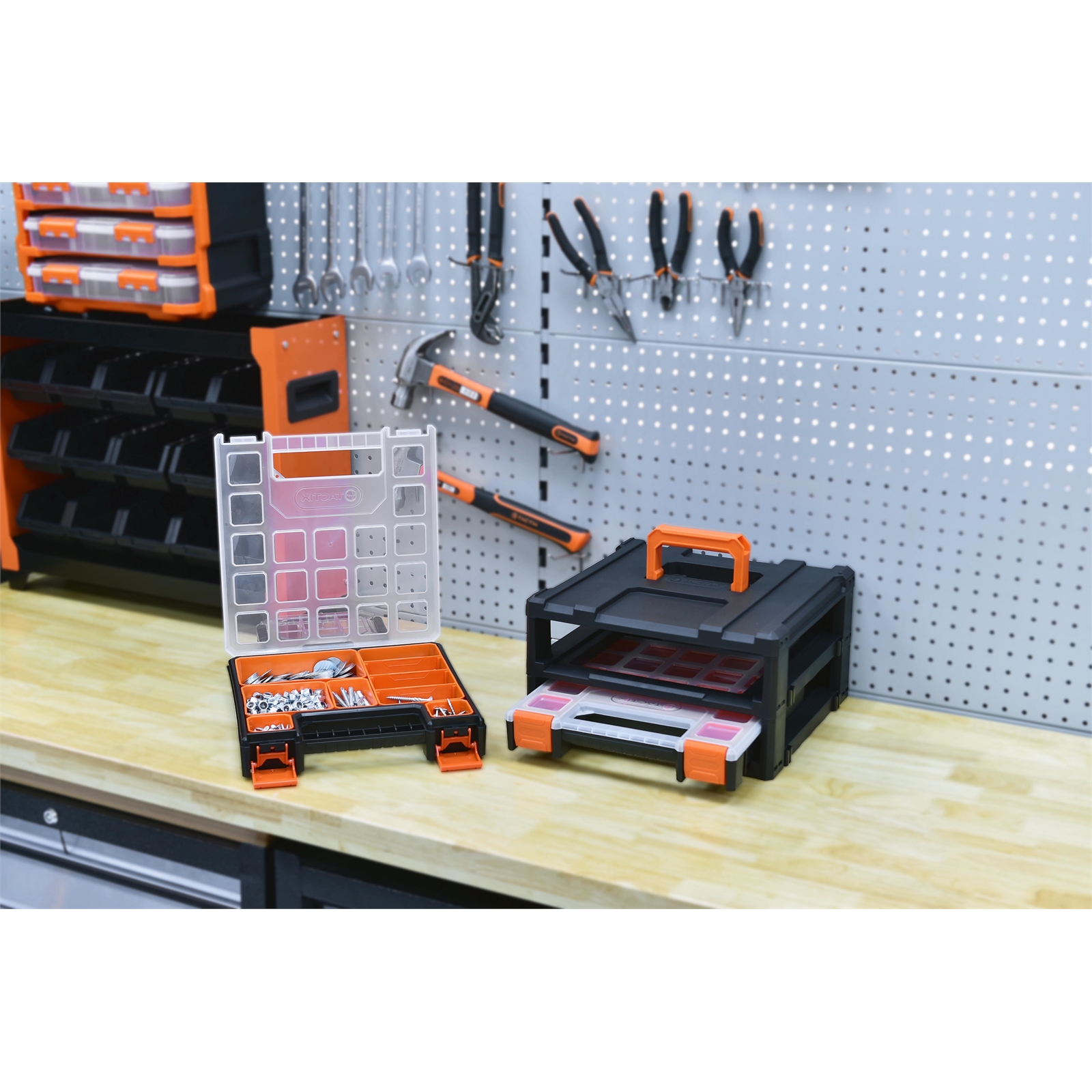 Tactix Modular Storage 2 Piece Organisers And Storage Rack