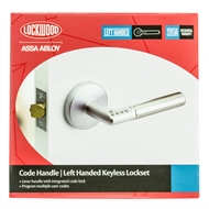 Lockwood Code Handle Left Handed Keyless Lockset | Bunnings Warehouse