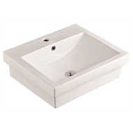 Fowler White Regent Semi Recessed Inset Basin | Bunnings Warehouse