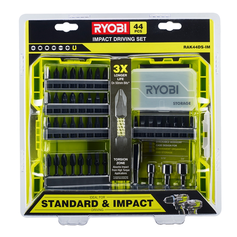 Ryobi 44 Piece Specialty Impact Driving Set | Bunnings Warehouse