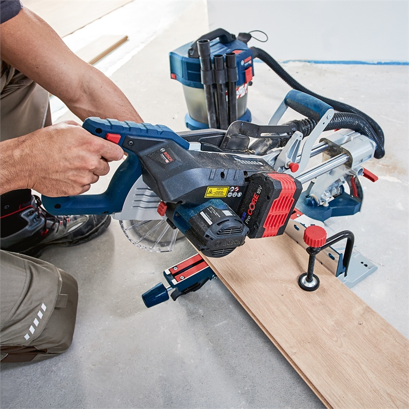 Bosch Blue Cordless 18v 216mm Mitre Saw Gcm 18v 216 Bunnings Warehouse