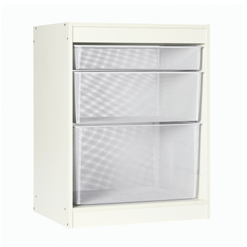 Flexi Storage 740 x 573 x 430mm 6 Runner White Timber Frame