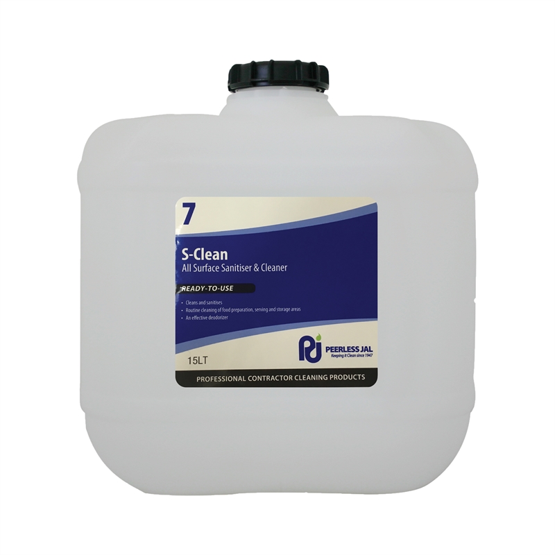 Peerless Jal 15L S-Clean Sanitiser And Cleaner | Bunnings Warehouse
