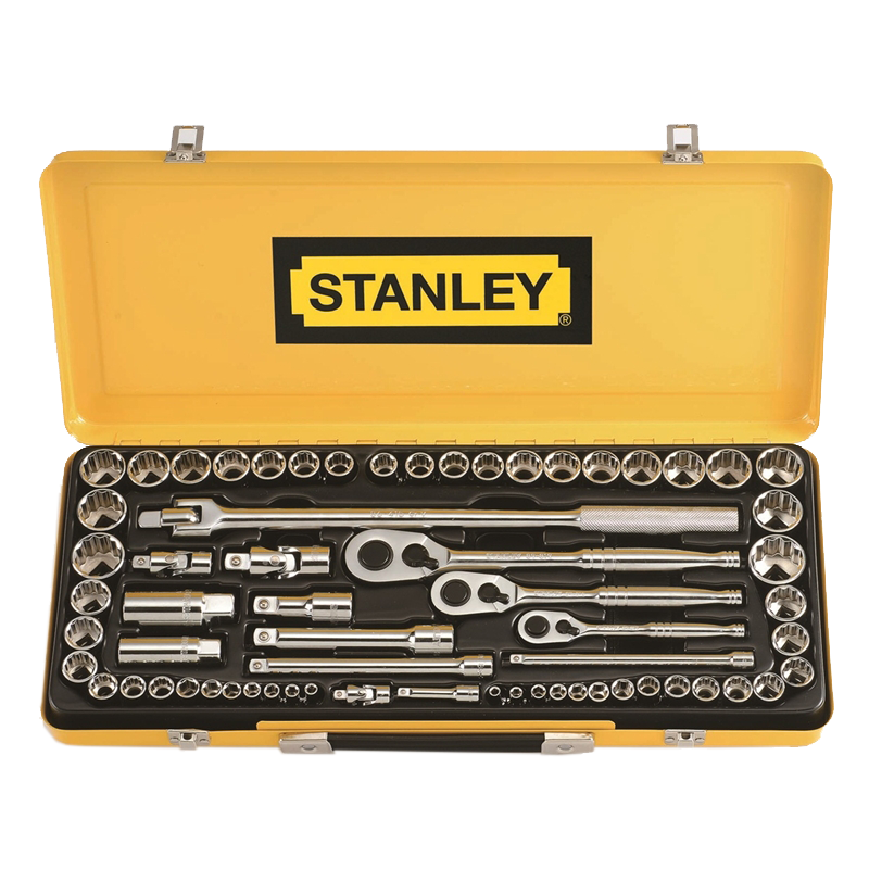 Stanley 64 Piece 1 4 3 8 1 2 Drive Socket Set Bunnings Warehouse